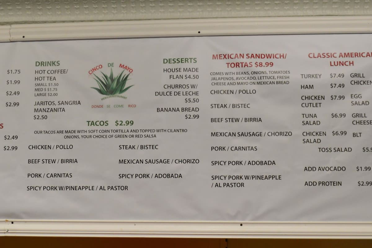 CINCO DE MAYO - Stamford, CT Restaurant | Menu + Delivery | Seamless