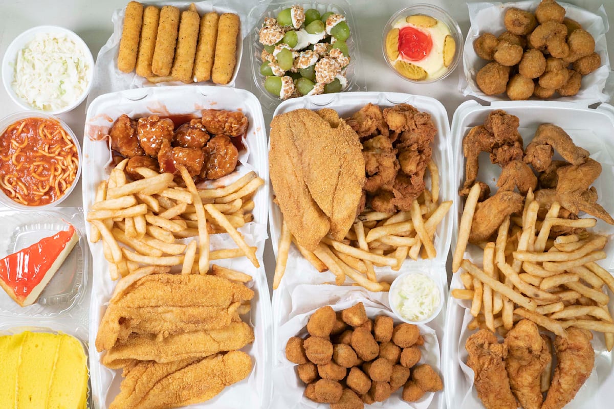 Sharks Fish & Chicken Delivery Menu | Order Online | 4856 Indianapolis ...