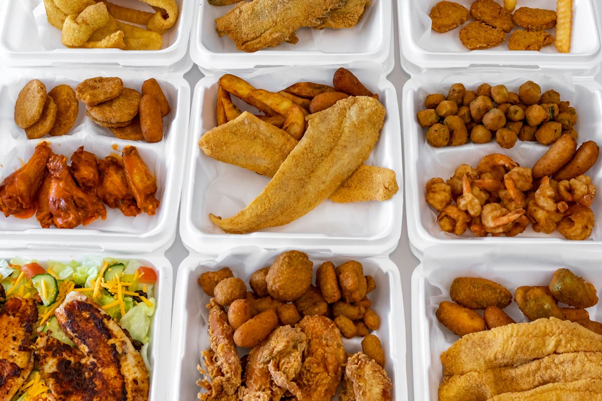 Sharks fish and chicken Delivery Menu | Order Online | 300 W Clinton St ...