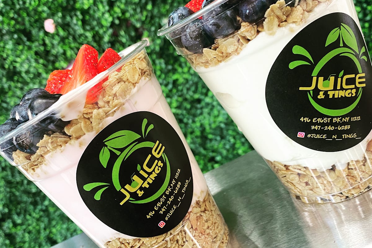 Juice & tings Delivery Menu | Order Online | 496 E 96th St Brooklyn ...