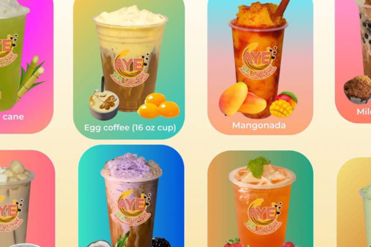 Aye Tea Lounge Delivery Menu | Order Online | 4030 Gateway Dr Fairfax ...