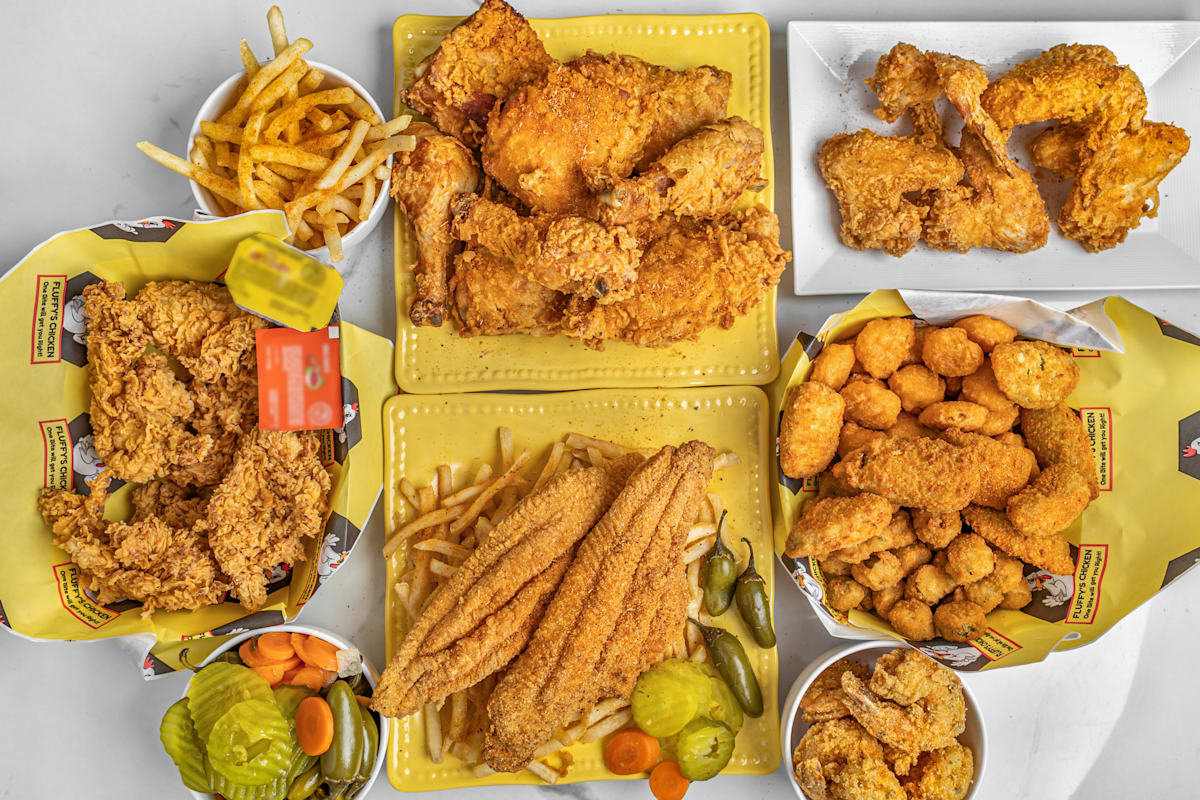 Fluffy's Chicken & Fish Delivery Menu | Order Online | 635 E Pleasant ...