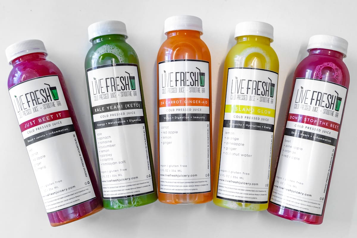 Live Fresh Cold Pressed Juice + Smoothie Bar (S Braddock Ave) Delivery ...