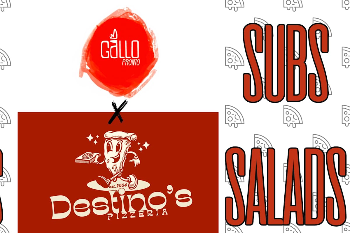 Gallo Pronto x Destino's Delivery Menu | Order Online | 402 Center St ...