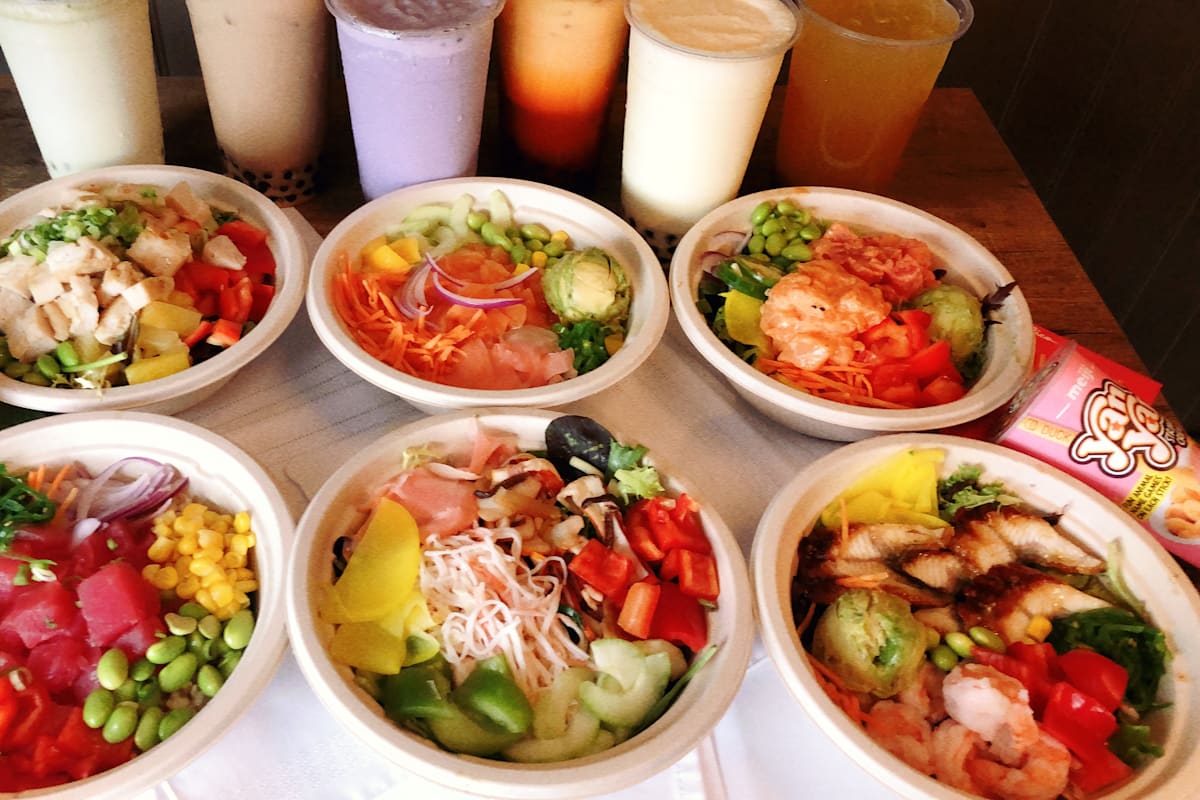 Poke Express & Boba Tea Time Delivery Menu | Order Online | 2829 E 29th ...