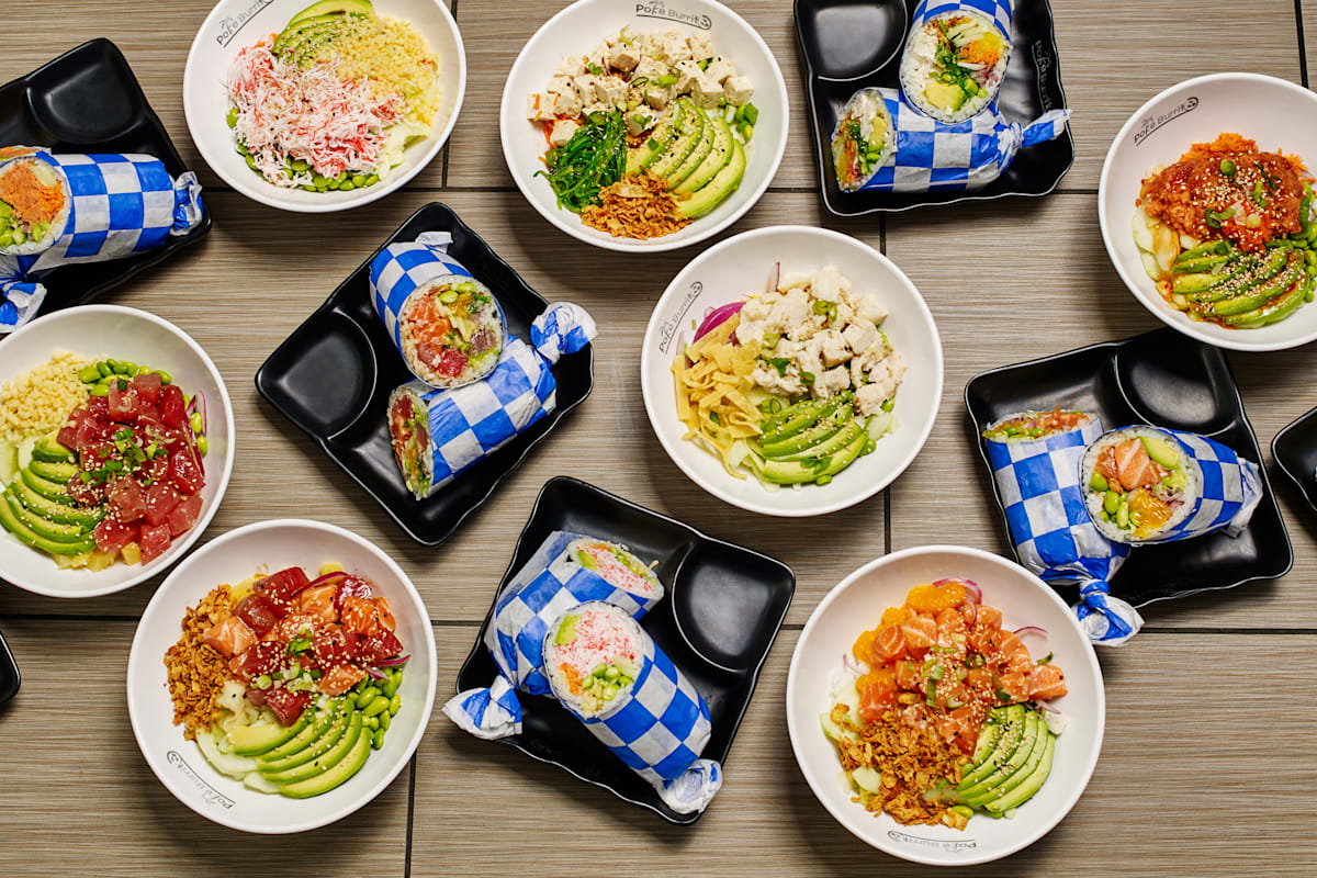 Poke Burrito Delivery Menu | Order Online | 20530 N Rand Rd Ste 442 ...