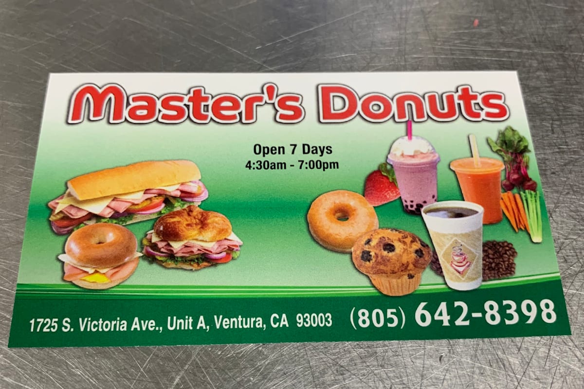 Master Donut LLC Delivery Menu | Order Online | 1725 S Victoria Ave ...