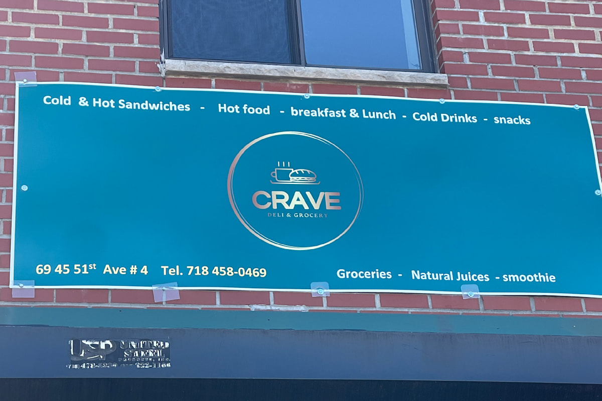 Crave Deli & Grocery Delivery Menu | Order Online | 69-45 51st Ave ...