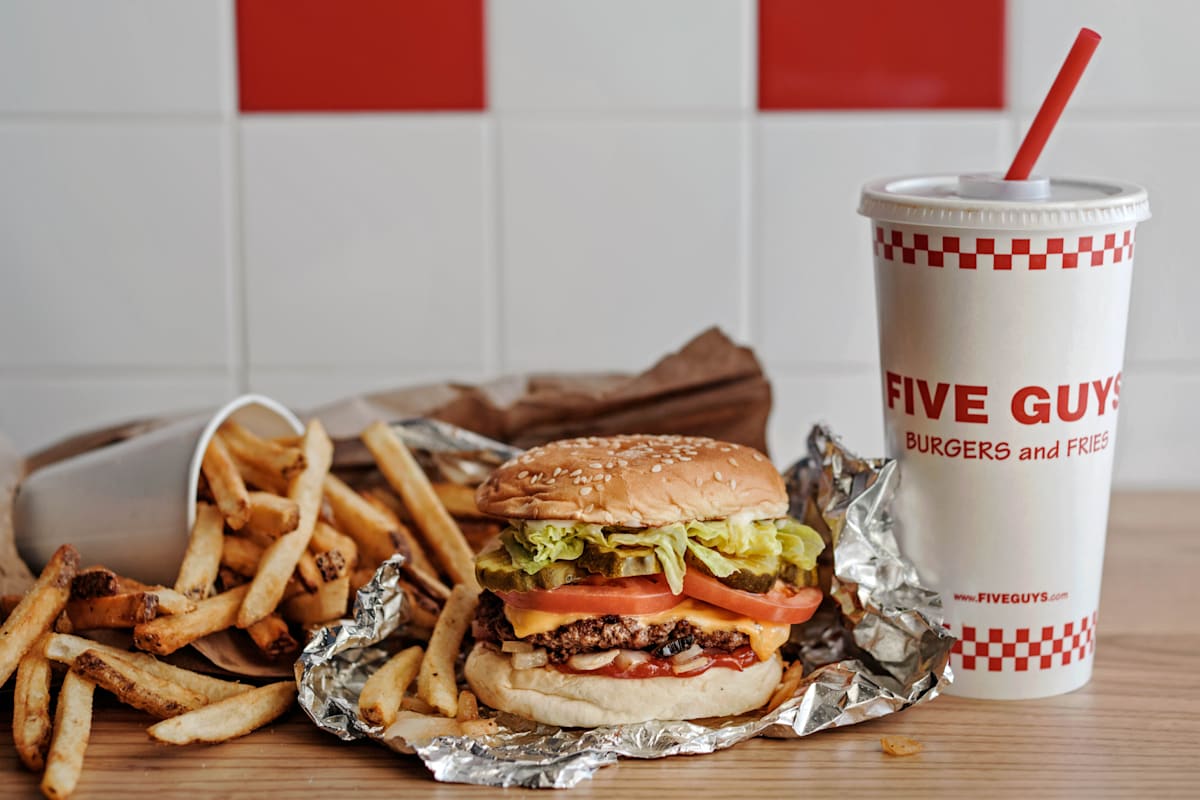 Five Guys Delivery Menu | Order Online | 2743 Edmondson Rd Cincinnati ...