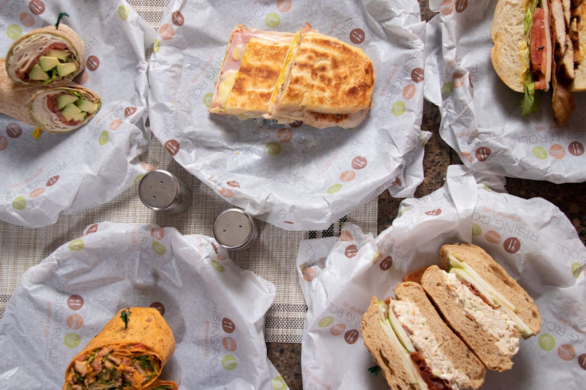 Rising Roll Gourmet Cafe Delivery Menu | Order Online | 1812 N Brown Rd ...