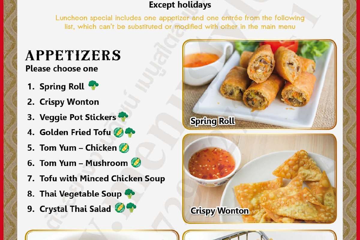 Crystal Thai Delivery Menu | Order Online | 4819 1st St N Arlington ...