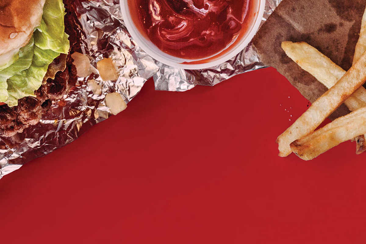 Five Guys Delivery Menu | Order Online | 625 Louisiana 30 W Gonzales ...