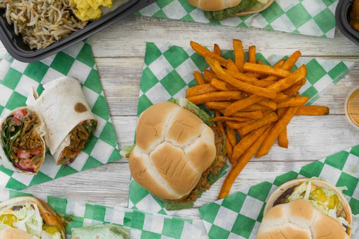 Vegan Fast Food Delivery Menu | Order Online | 6555 Navigation Blvd ...