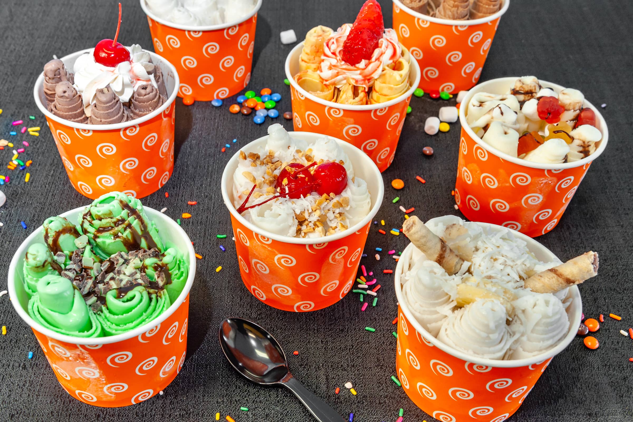 Curly Cream Rolled Icecream - Daytona Beach, FL Restaurant | Menu ...