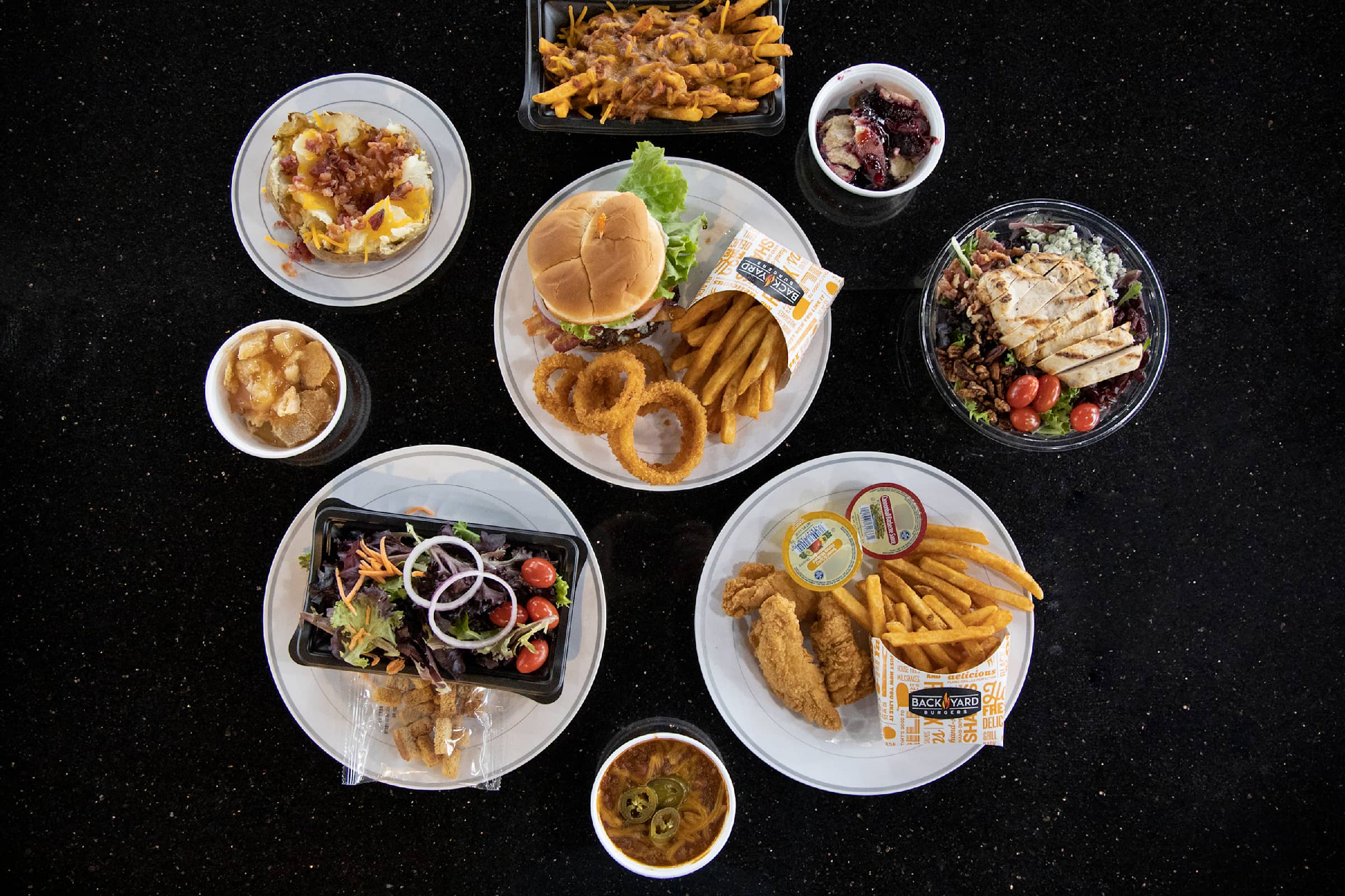 Back Yard Burgers Delivery Menu | Order Online | 2807 Outer Dr Marion ...