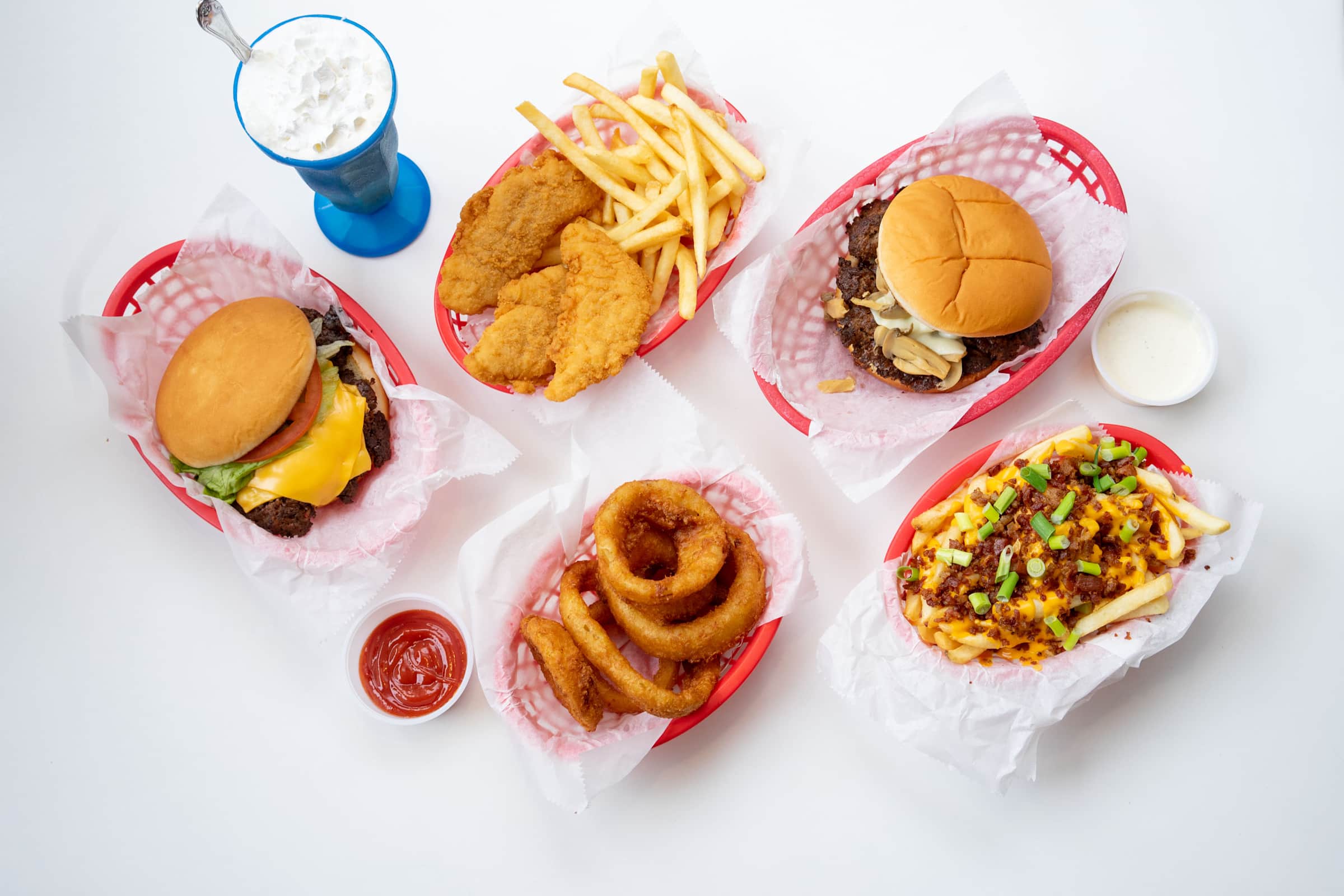 Schoop's Hamburgers Delivery Menu | Order Online | 9401 Wicker Ave ...