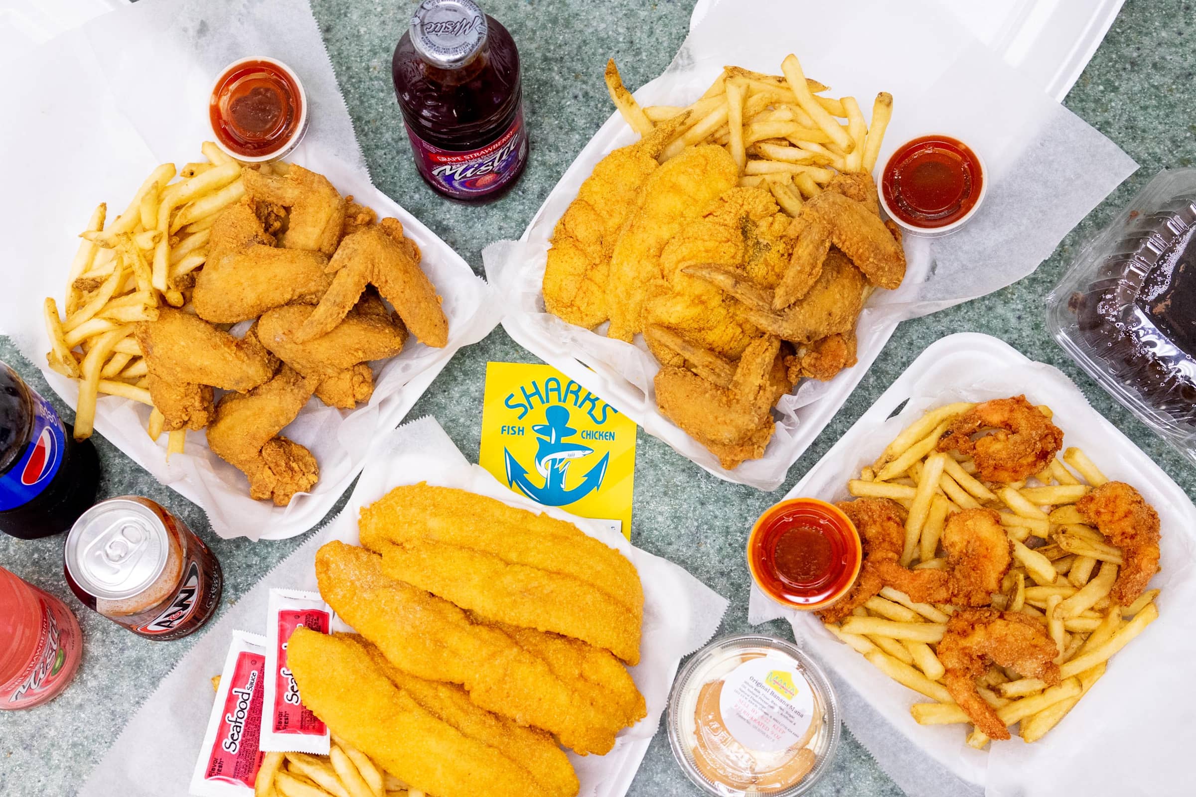 Sharks Fish and Chicken Delivery Menu | Order Online | 5831 Calumet Ave ...