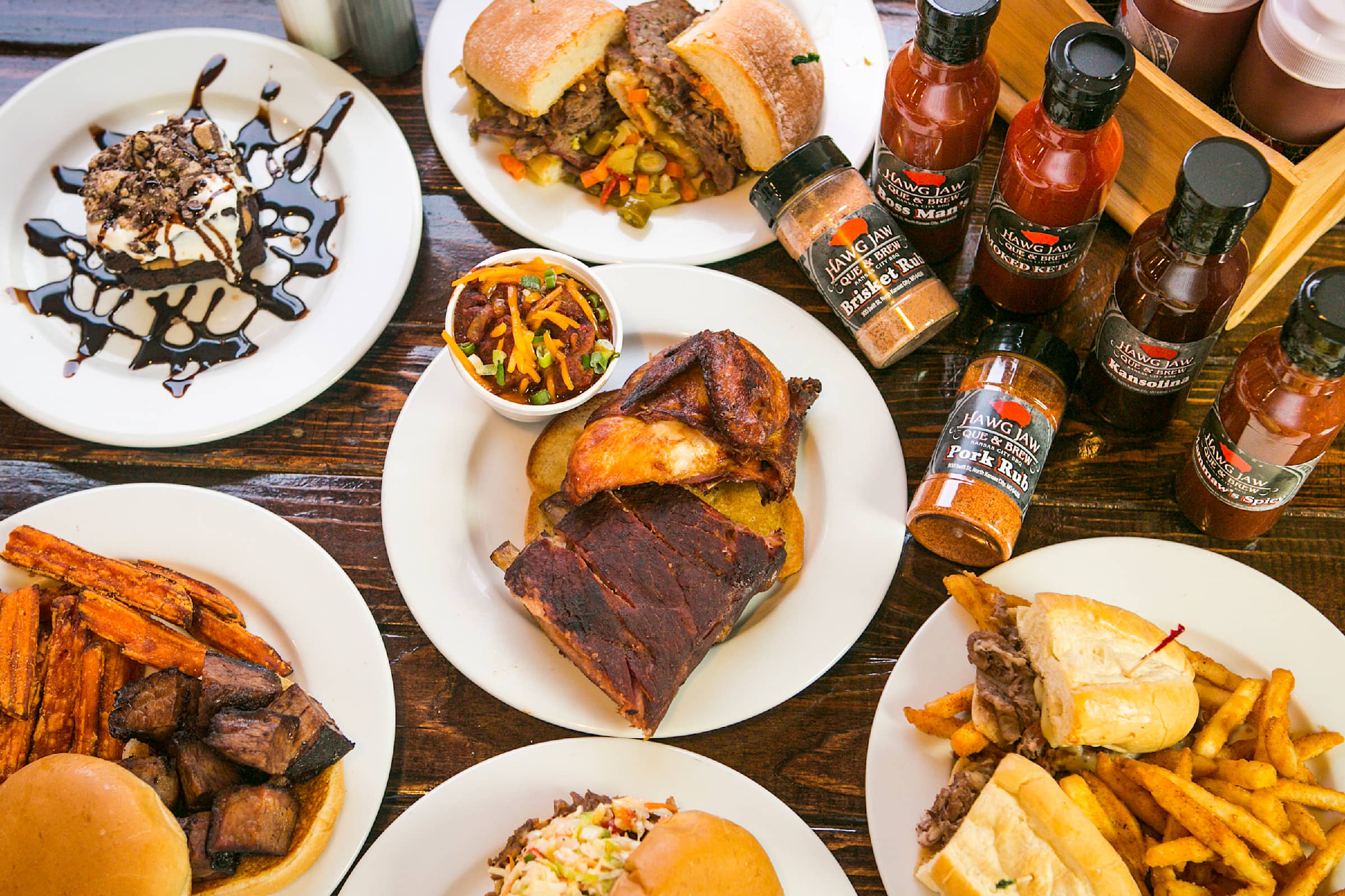 Hawg Jaw Que & Brew Delivery Menu | Order Online | 900 Swift St, North ...