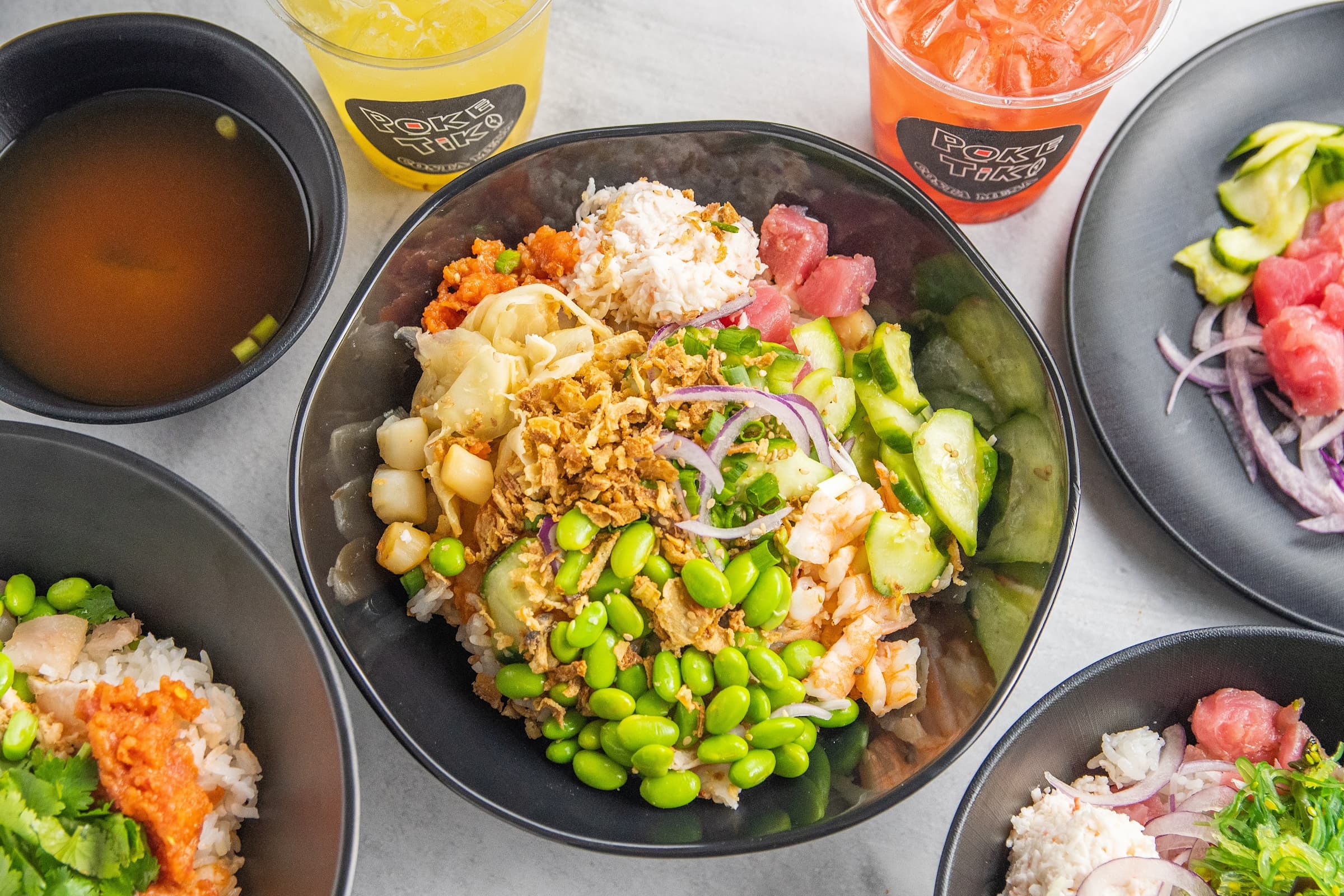 Poke Tiki Delivery Menu | Order Online | 2801 Harbor Blvd Ste A Costa ...