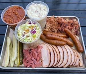 GQue BBQ Delivery Menu | Order Online | 8433 Park Meadows Center Dr Ste ...