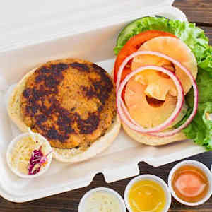 Island Trini Burger Delivery Menu | Order Online | 504 Utica Ave ...