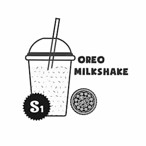 oreo shake vector