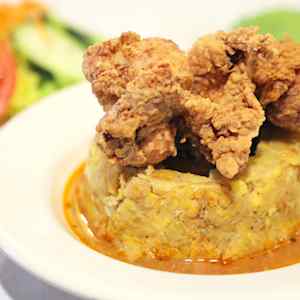 fried chicken mofongo
