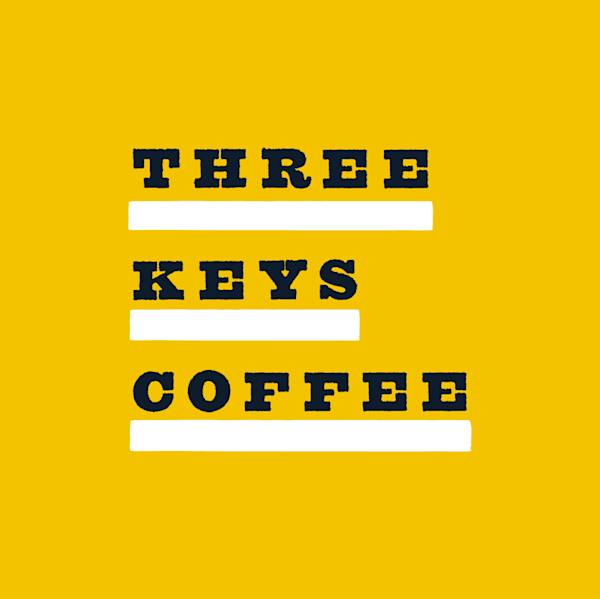 three keys coffee logo